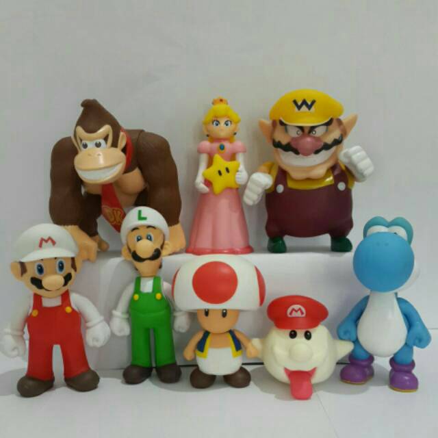 Jual Figure Mario Bros and friends set isi 8 karakter | Shopee Indonesia