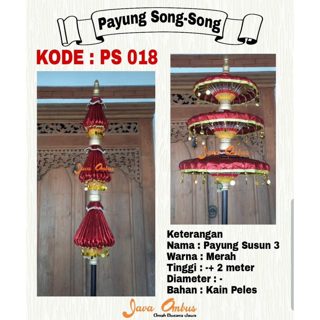 Jual Payung Hias Payung songsong Payung songsong agung Payung keraton ...