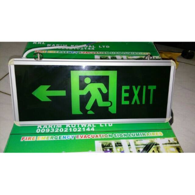 Jual Emergency Exit Led 2 sisi | Shopee Indonesia