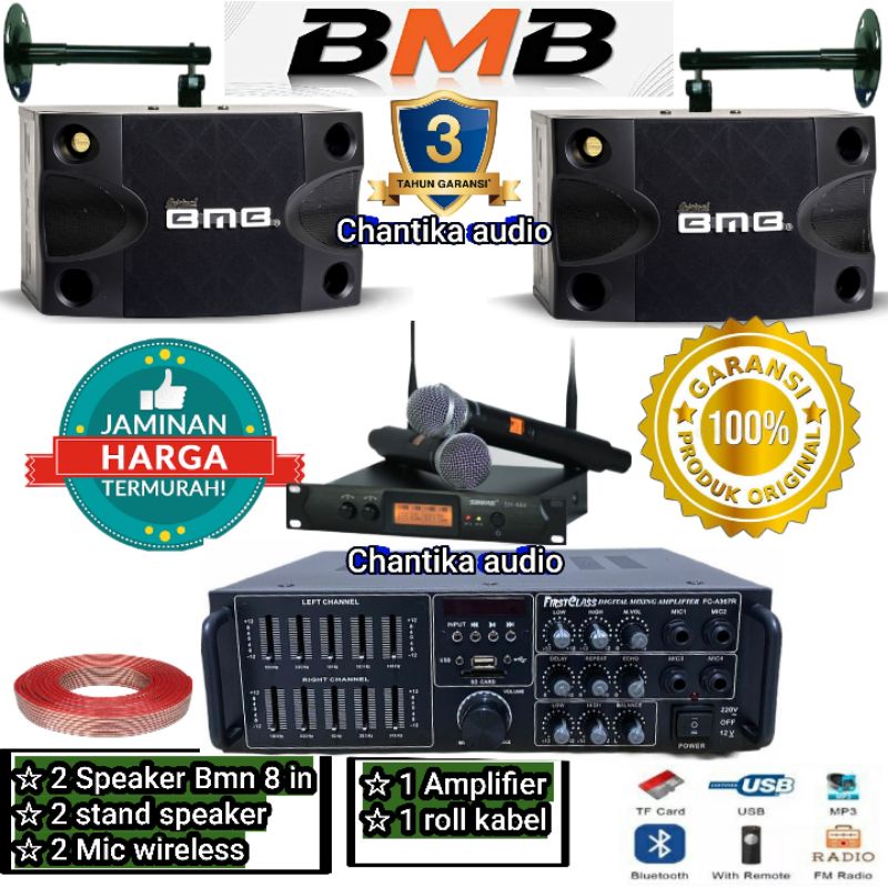 Jual paket sound system bluetooth bmb original paketan karaoke home ...