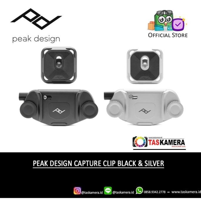 Jual Peak Design Capture Clip V3 - Black dan Silver | Shopee Indonesia