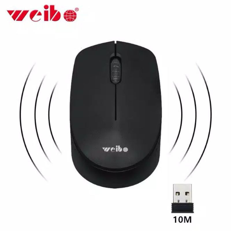 Jual Viralkan85 Optical Mouse weibo wireless tanpa kabel 10m 2.4Ghz ...