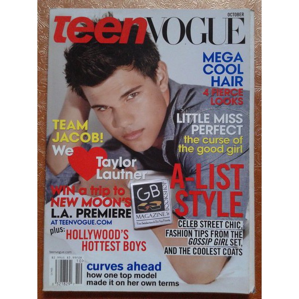 Jual Majalah Teen Vogue Edisi October 2009 - Cover Taylor Lautner ...