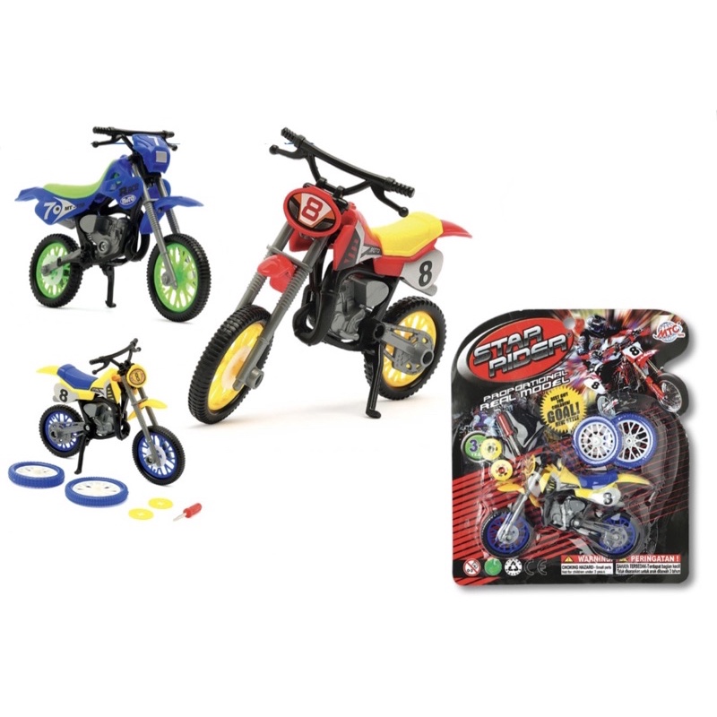 Jual Mainan Motor Cross murah / Motor Trail 323 / Bongkar Pasang Motor ...