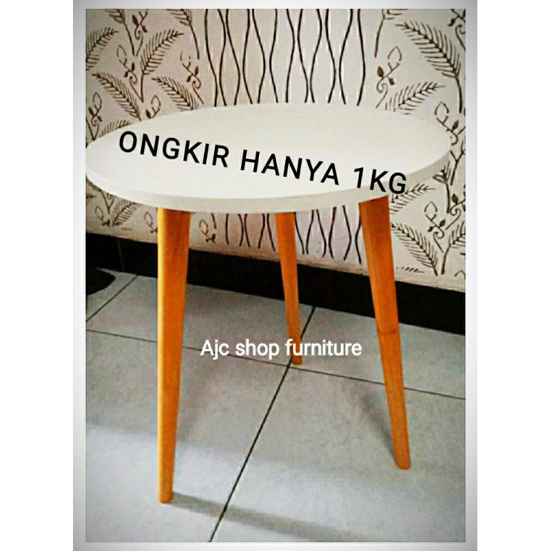 Jual Meja minimalis meja bulat segitiga | Shopee Indonesia