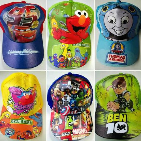 Jual Promo Bulan Ini Topi Anak Cars Elmo Thomas Lego Marvel Ben 10 ...