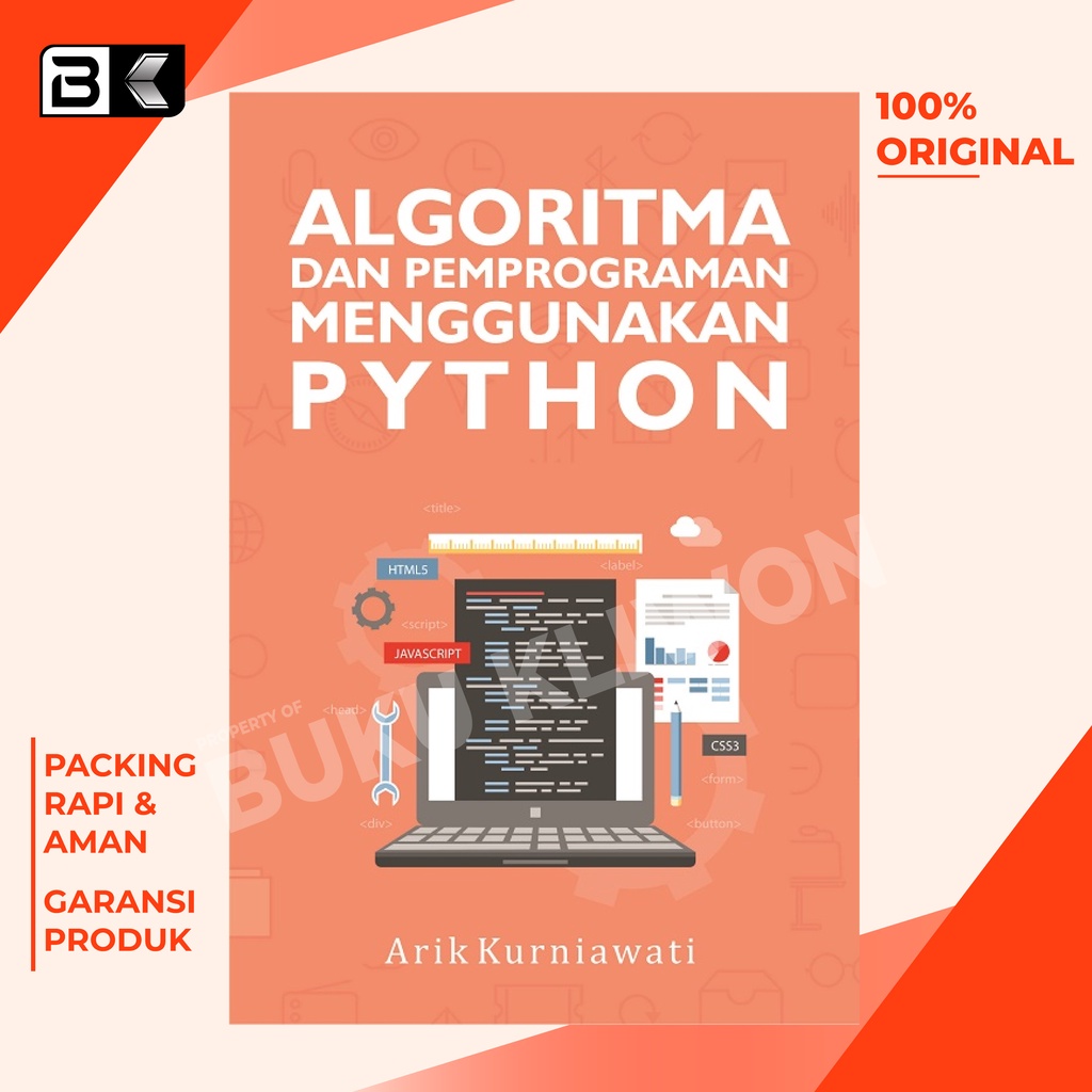 Jual Buku Algoritma Dan Pemrograman Menggunakan Python Arik Kurniawati