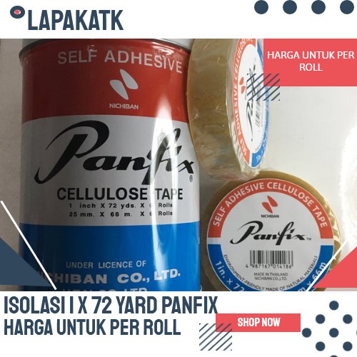 Jual PROMO ISOLASI PANFIX 1 X 72 YARD (PER PCS) ++++ | Shopee Indonesia