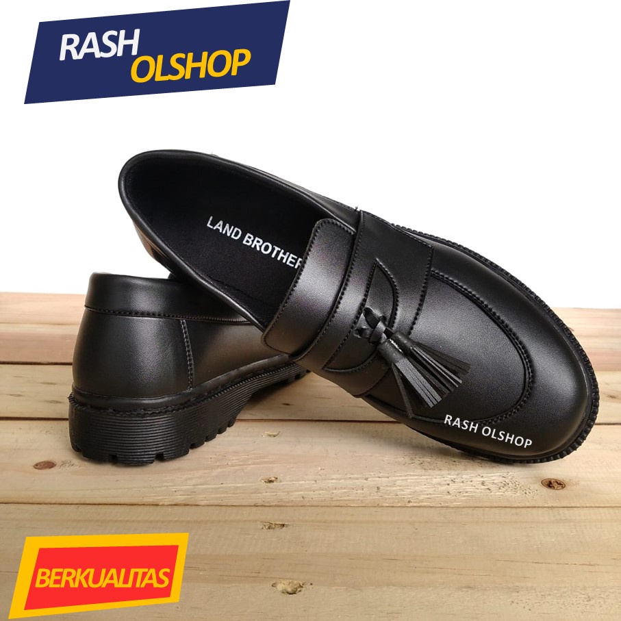 Jual Sepatu Penny Loafer Wanita Full Black Terbaru Sepatu Dockmart ...