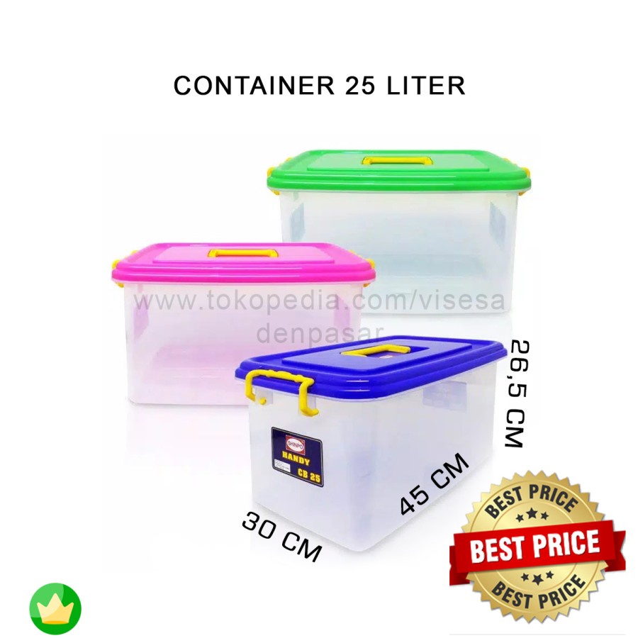 Jual Kontainer Box Shinpo Container Box 15L 30L 45L 50L 52L 60L 70L 75L 82L 95L 130L 150L ...