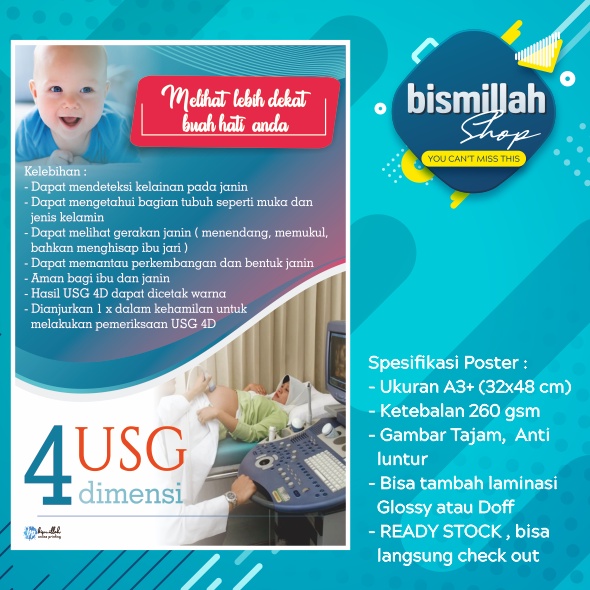 Jual Poster Kebidanan USG 4 Dimensi | Shopee Indonesia