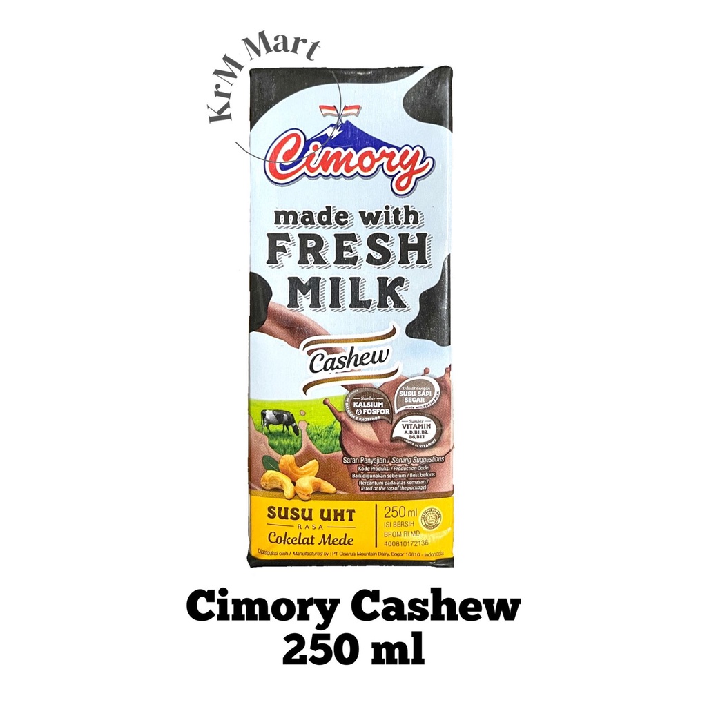 Jual Cimory Susu UHT Cashew 250 ml cokelat mede 250ml fresh milk cimori | Shopee Indonesia