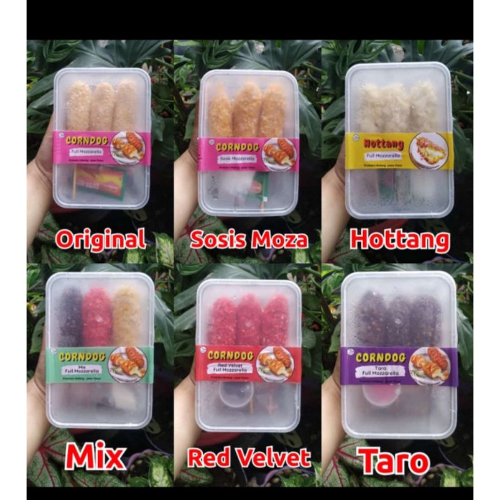 Jual CORNDOG ISI 3 VARIANT ORI . SOSIS MOZA . RAMEN. TARO . MIX . RED ...