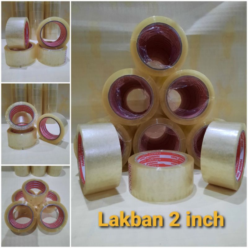 Jual Lakban / isolatif transparan 2 inch | Shopee Indonesia