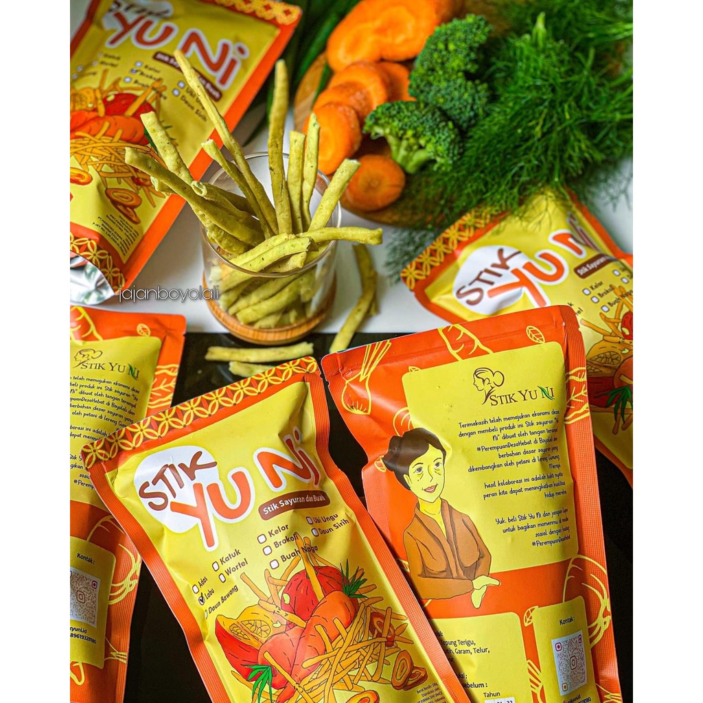 Jual Makanan Ringan Sayuran dan Buah Stik Yu Ni 100 gram | Shopee Indonesia