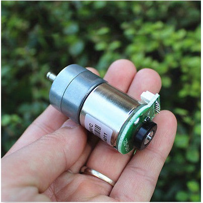 Jual Encoder Mini Full Metal Gearbox DC 5V~12V 64RPM Gear Speed Car ...