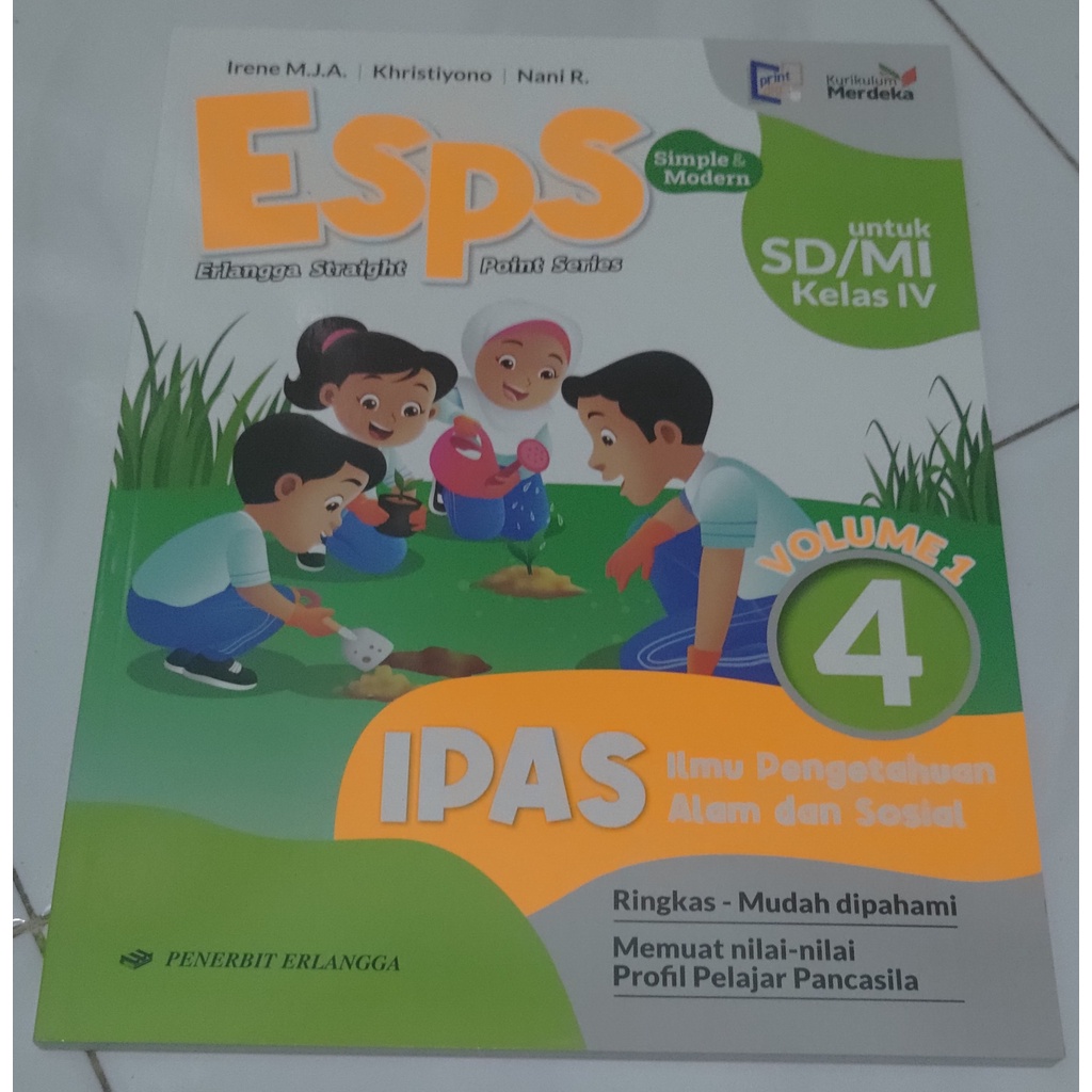Jual Buku ESPS IPAS Kelas 4 SD Volume 1 Kurikulum Merdeka & Kunci Jawaban | Shopee Indonesia