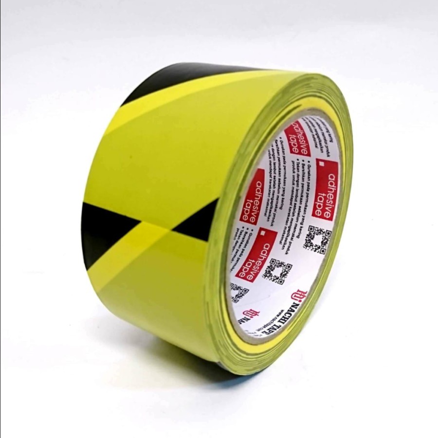 Jual PVC Floor Marking Nachi Tape Lakban Lantai Kuning-Hitam 48mm x 20m | Shopee Indonesia