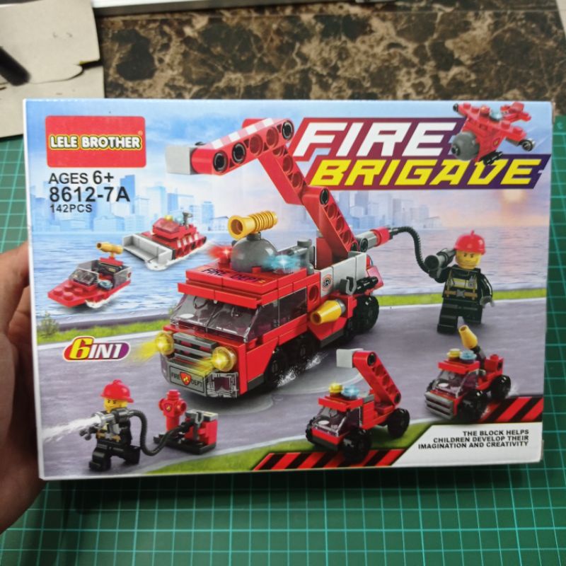 Jual BRICK PEMADAM KEBAKARAN + KENDARAAN/ALAT PEMADAM (BRICK FIRE BRIGADE Lele) - MAINAN BALOK ...