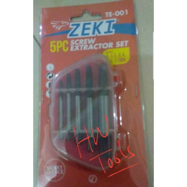 Jual HAND TAP BALIK / 5 PCS SCREW EXTRACTOR SET ZEKI TE-001 | Shopee ...