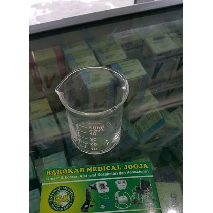 Jual Gelas Kimia atau Beaker Glass 50 ml | Shopee Indonesia