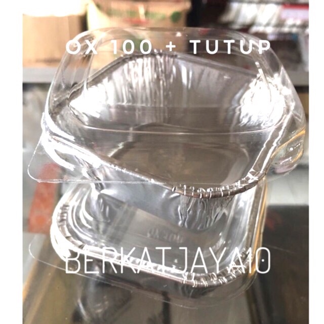 Jual ALUMINIUM FOIL CUP OX 100 + Tutup Mika (Isi 10 Pcs) Aluminium Foil Tray | Shopee Indonesia