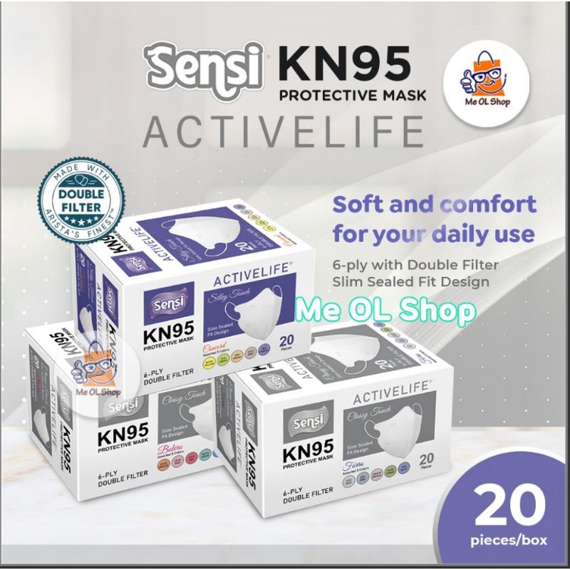 Jual MASKER SENSI KN95 ACTIVE LIFE ISI 20 PCS | Shopee Indonesia