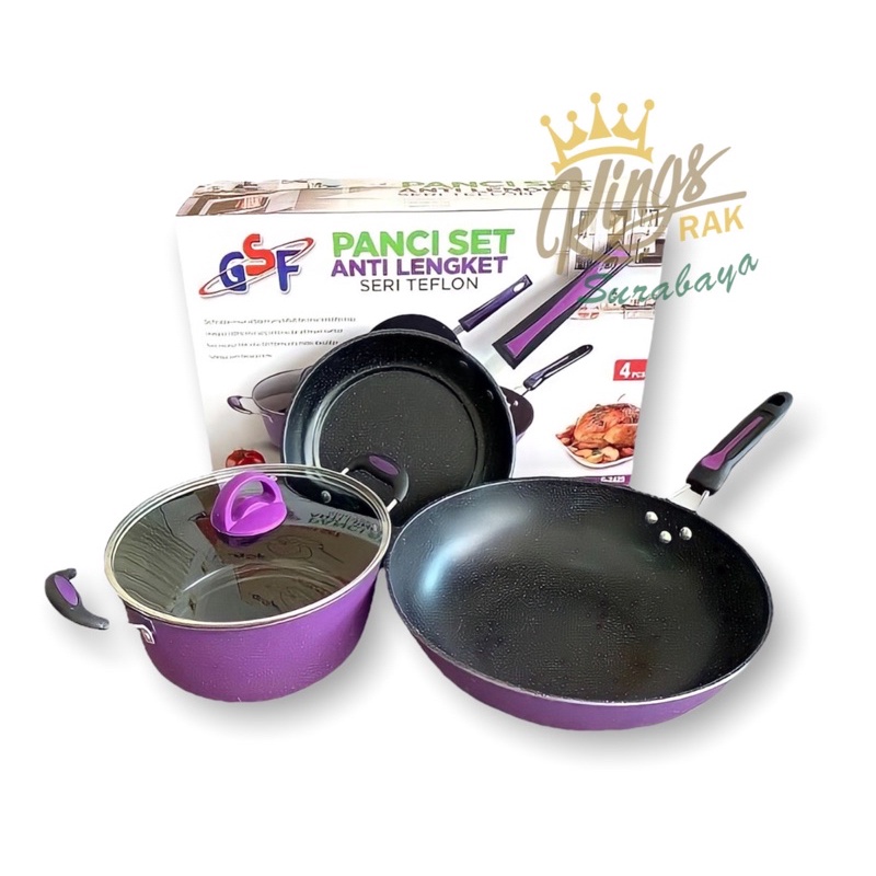 Jual Panci Set Wajan Penggorengan Teflon Set Panci Serbaguna Panci Set ...