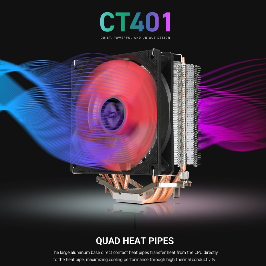Jual CPU Cooler ABKO T401 / CT401 Heatsink Abkoncore Coolstorm | Shopee ...