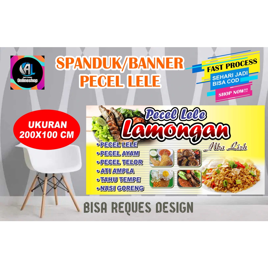 Jual Spanduk, Banner Pecel Lele Lamongan | Shopee Indonesia