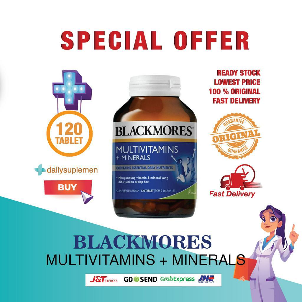 Jual Blackmores Multivitamins + Minerals ( isi 120 Tablet ) | Shopee Indonesia