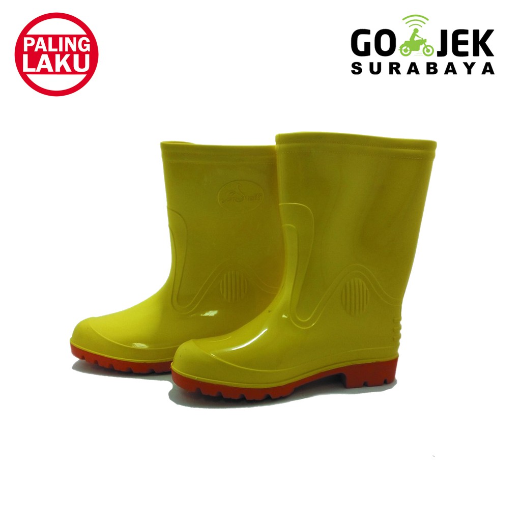 Jual Steffi Sepatu Boots Karet Kuning - Tinggi 29,5 cm | Shopee Indonesia