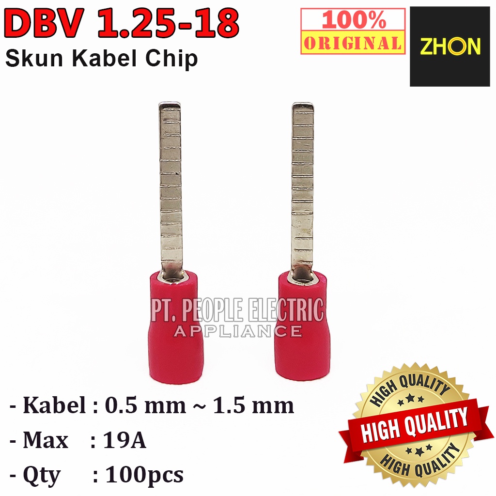 Jual Skun Plat Blade DBV-1.25-18 MERAH Skun Tusuk | Shopee Indonesia