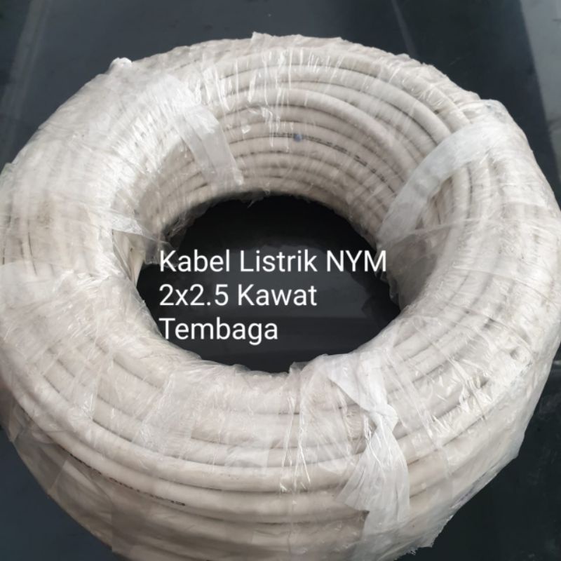 Jual Kabel Listrik Kawat Tembaga 2x2.5 mm NYM 2 x 2.5 2,5 meteran permeter | Shopee Indonesia