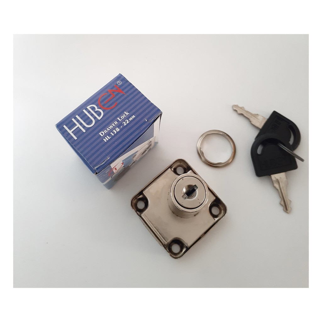 Jual KUNCI LACI / LEMARI / DRAWER LOCK HUBEN 138 - 22 MM | Shopee Indonesia