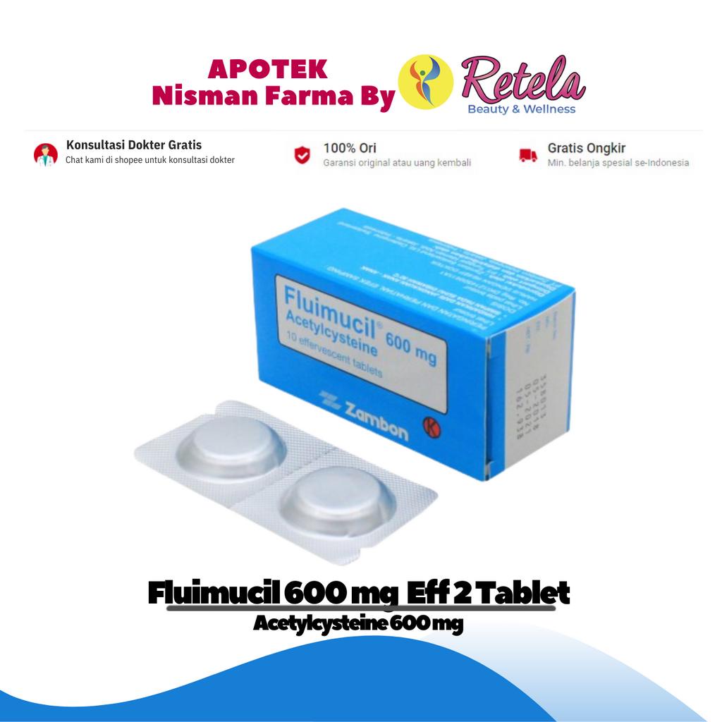 Jual Fluimucil 600 mg 2 Tablet Effervescent | Shopee Indonesia