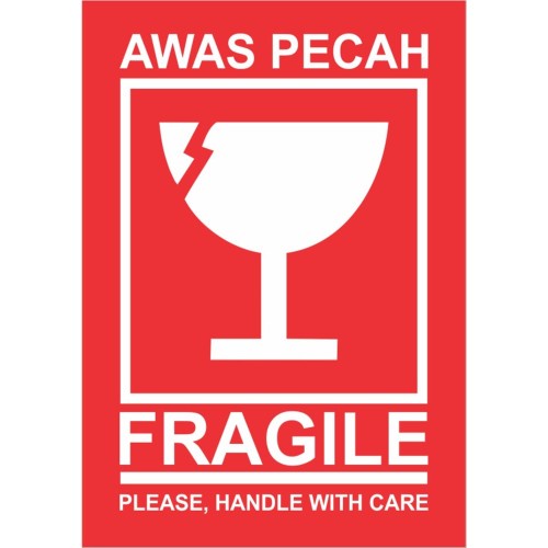Jual Stiker Fragile | Sticker Fragile | Shopee Indonesia