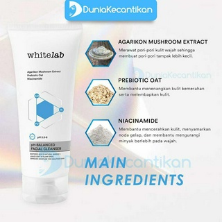 Jual WHITELAB Facial Wash Acne Sabun Cuci Muka Whitelab Brightening PH ...