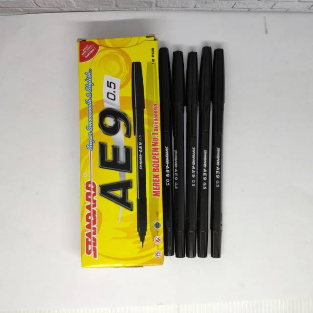 Jual PULPEN / PEN STANDARD AE9 0.5/12pcs | Shopee Indonesia