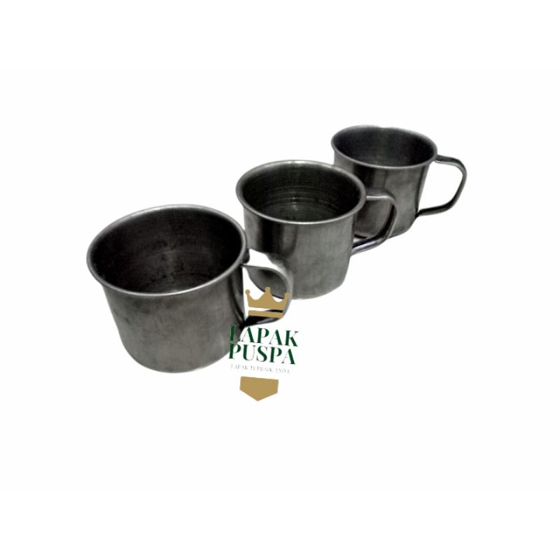 Jual cangkir stainless steel gelas stainless steel kecil ukuran 7 ...
