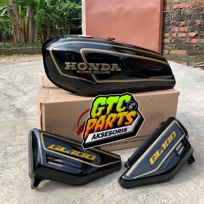Jual Paket Tangki tengki gl 100 pres pabrik set bok aki gl 100 emblem ...