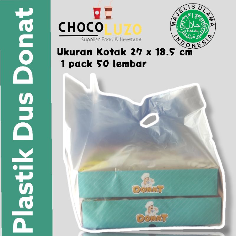 Jual Plastik HD Box Donat (ukuran kotak donat 27*18, 5cm) | Shopee ...