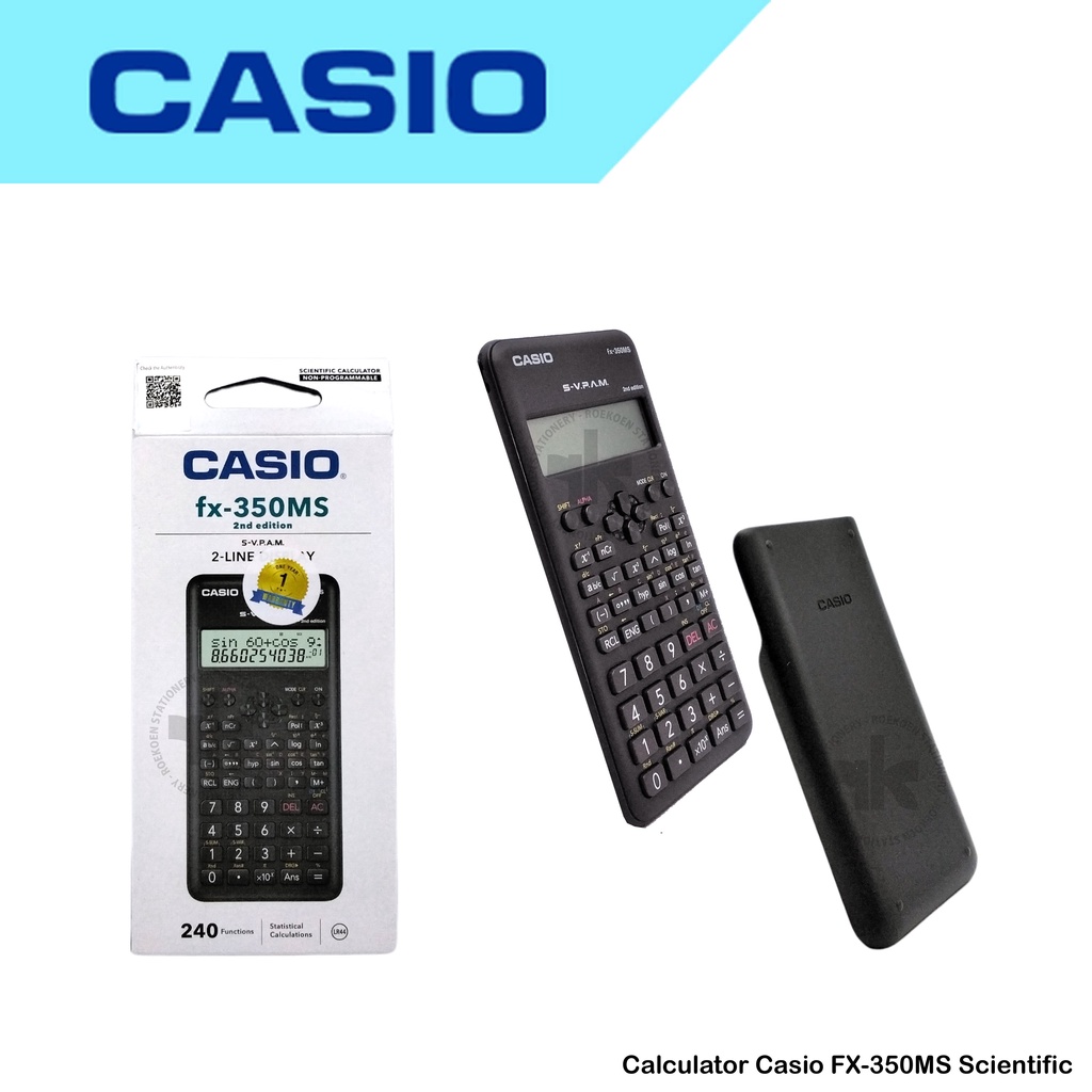 Jual Casio Calculator Scientific FX-350MS 2nd edition | Shopee Indonesia