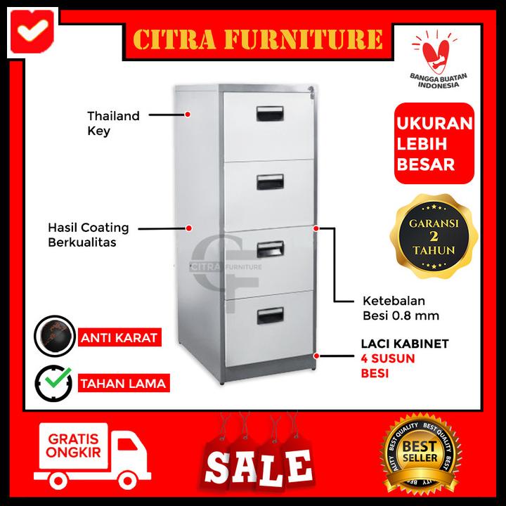 Jual Filling Kabinet Besi 4 Susun Laci|Cabinet Laci Dokumen Arsip ...