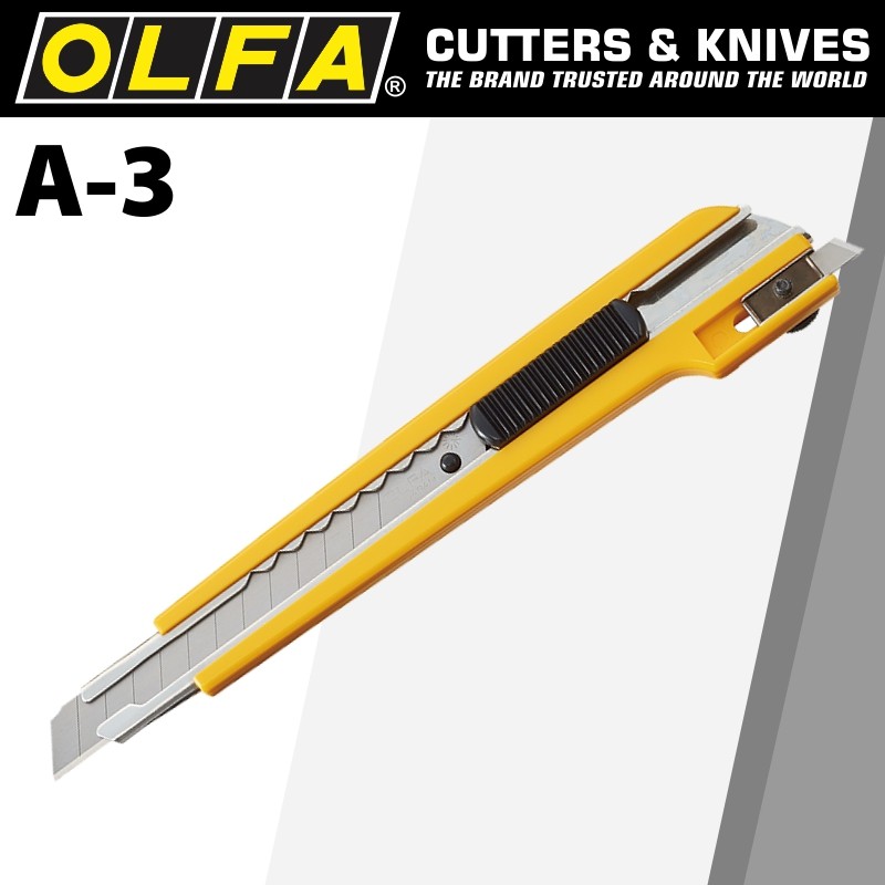 Jual OLFA A 3 Pisau Cutter 9 mm A-3 Snap Off blade Japan | Shopee Indonesia
