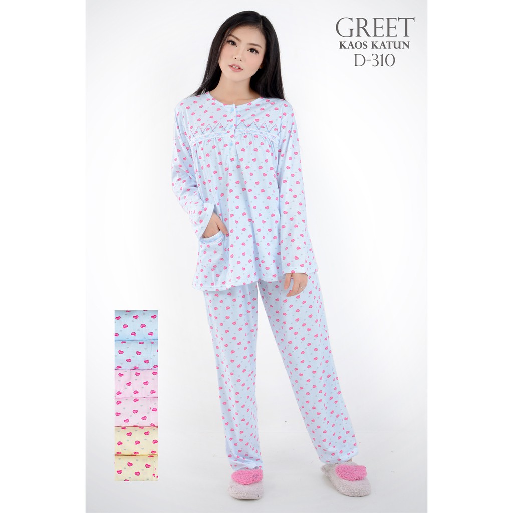 Jual GREET NIGHT WEAR - Baju Tidur Model : D-310 / PTP | Shopee Indonesia