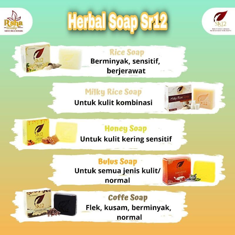 Jual SR12 - Herbal Soap Bar ( Sabun Bulus / Sabun Kopi / Sabun Madu ...