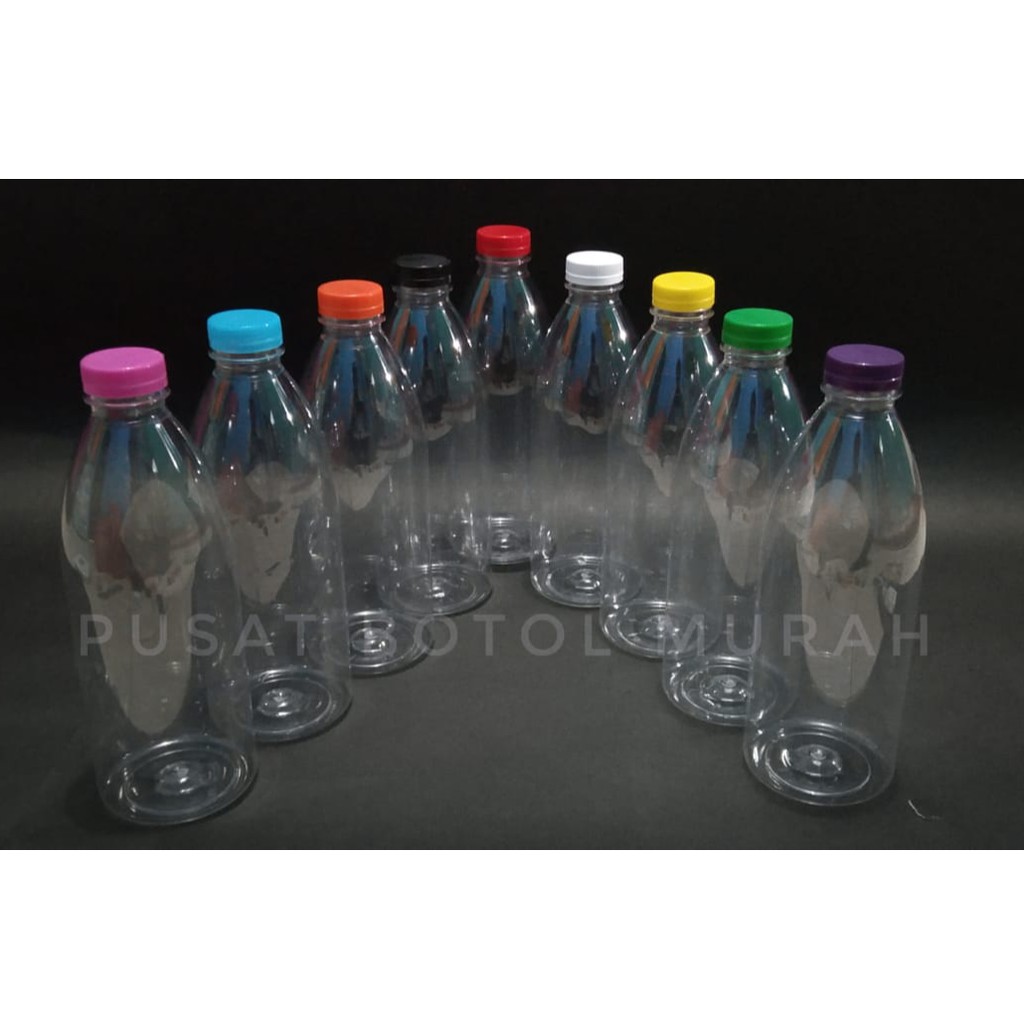 Jual Botol Cantik 600 ml - Hitam botol plastik 600 ml / Botol murah ...