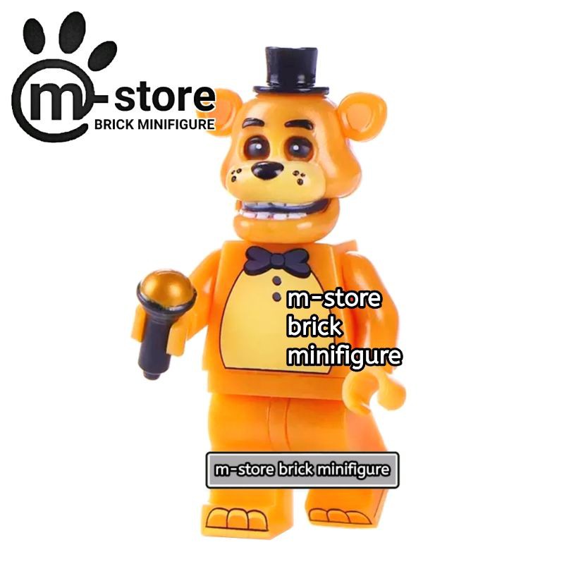 Jual brick five nights at freddy's golden freddy gold freddy mini toy ...