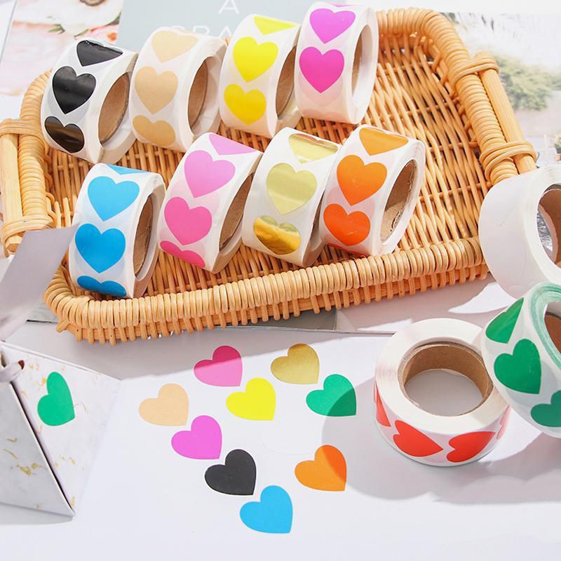 Jual 50pcs stiker love hearts colorful/sticker ins diy scrapbook/segel ...